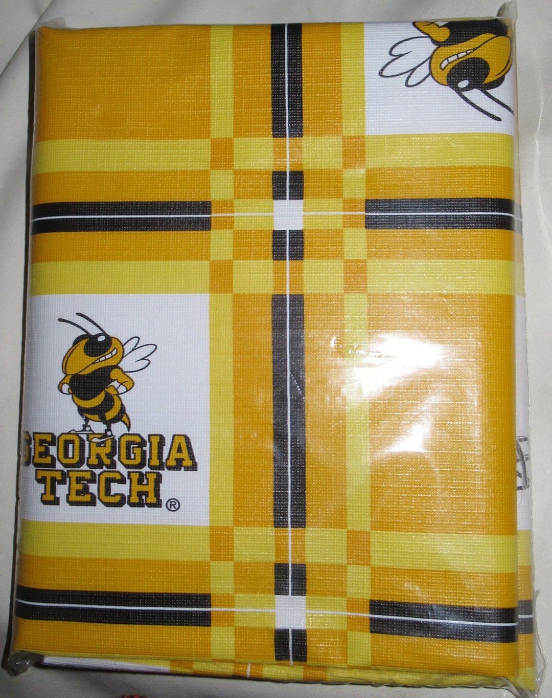 Tailgate Backingtablecloth Fabric PVC Face Non-skid GT Georgia Tech ...
