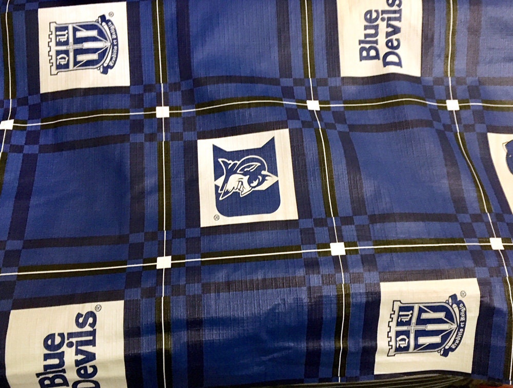 Tailgate Tablecloth Fabric PVC Face Non-skid Backing Duke University ...