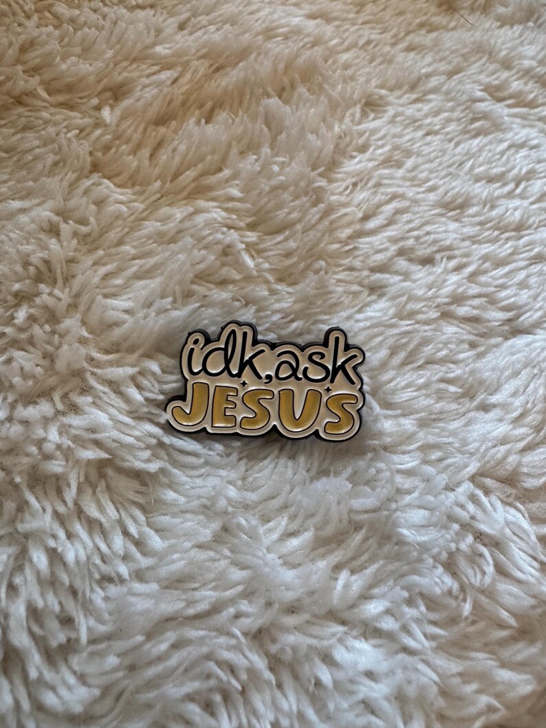 IDK Ask Jesus Enamel Pin Religious Pins Enamel Pin for Backpacks Gift ...