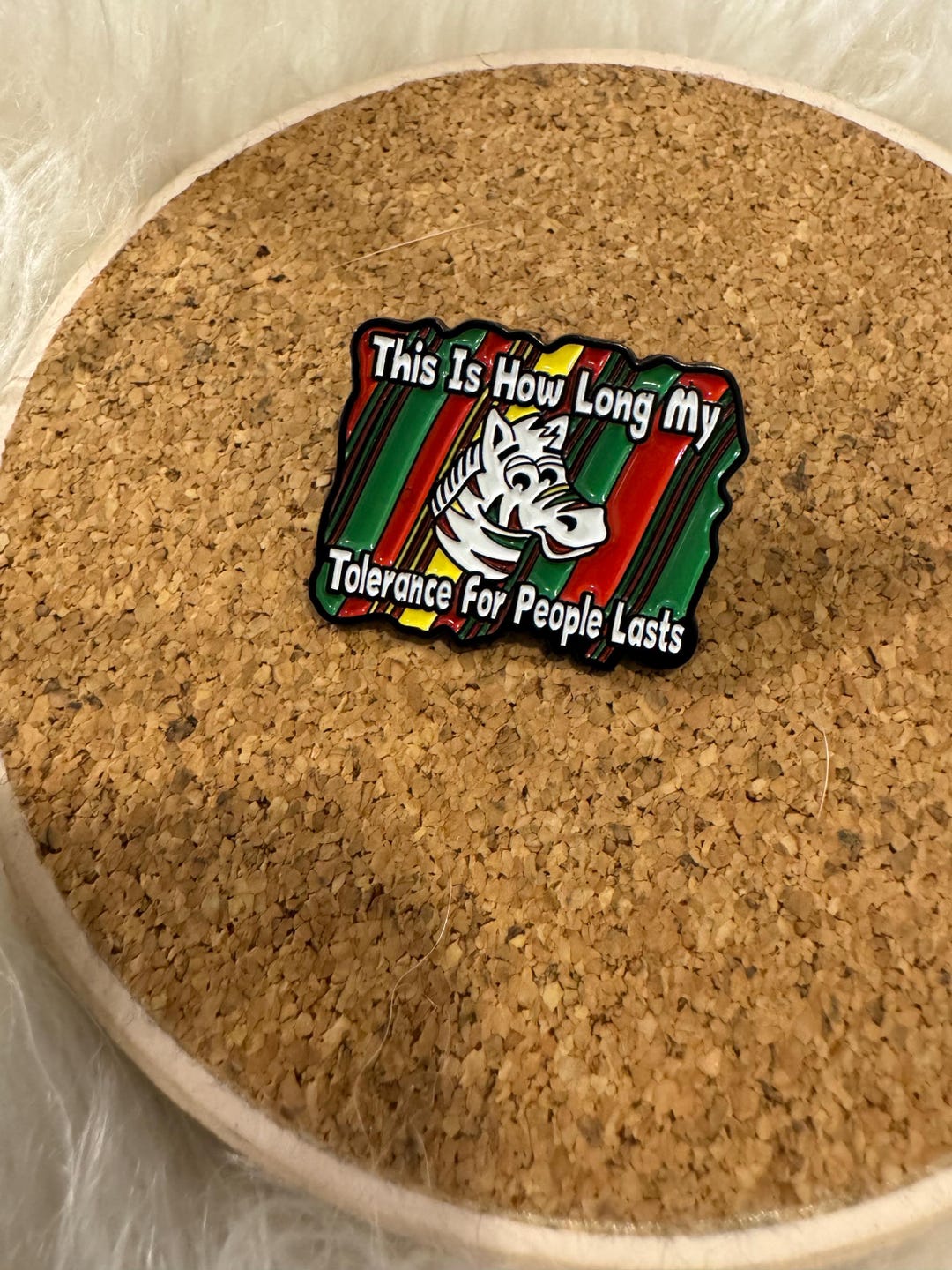 Zebra Stripe Gum Hilarious Pins Enamel Pin for Backpacks Funny Gift for ...