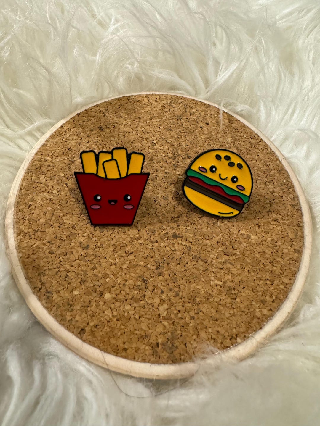 Hamburger and Fries Pin Hilarious Pins Enamel Pin for Backpacks Funny ...