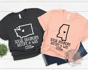 Long Distance Best Friends Shirts - Etsy