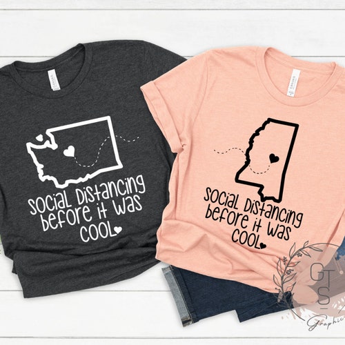 Long Distance Best Friends Shirts - Etsy