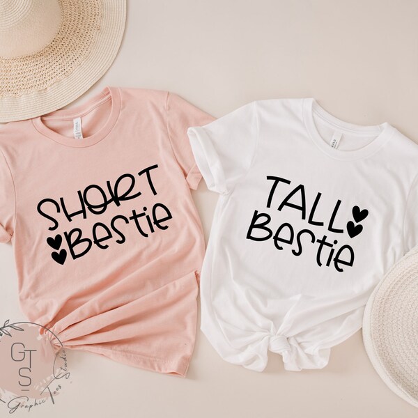 Tall Bestie Short Best Friend Shirts Etsy