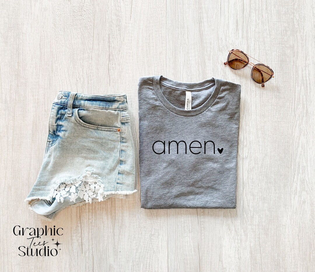 Amen Graphic Christian Shirt| Christian Shirt| Religious Shirt| Amen ...