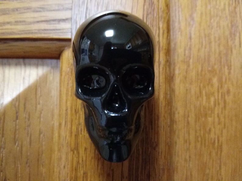 Black Skull Door Knobs/drawer Knobs set of 2 Black - Etsy