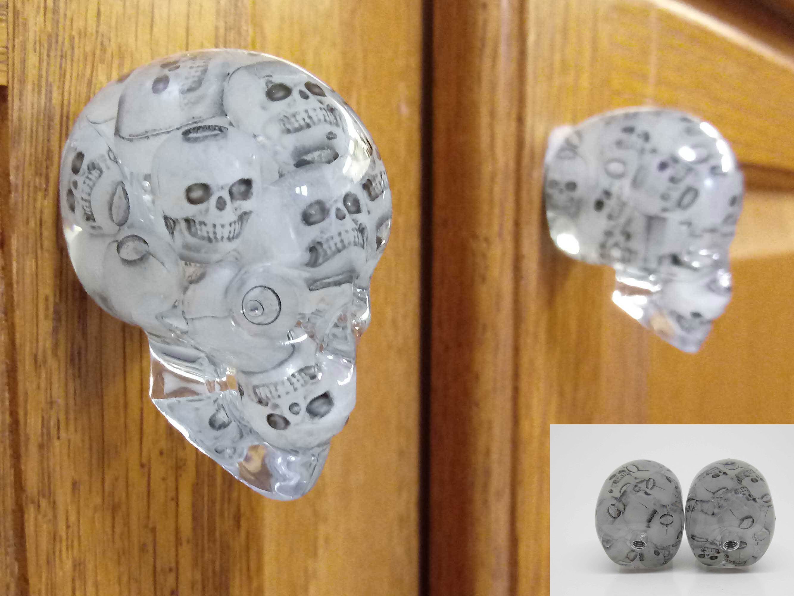 Glow in The Dark Skull Door Knobs/Drawer Knobs Set of 2 | Etsy