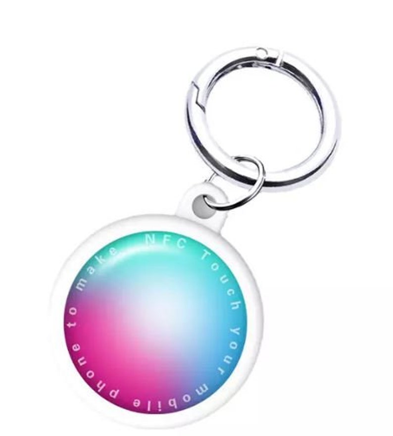 NFC Key Chain Digital Business Cards Compatible With Ios and Android - Etsy