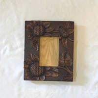 Copper, Hand-painted Wood Picture Frame - Etsy