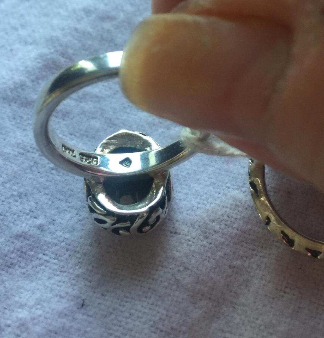 Silpada Stackable Smokey Quartz and Sterling Silver Ring With Filigree ...