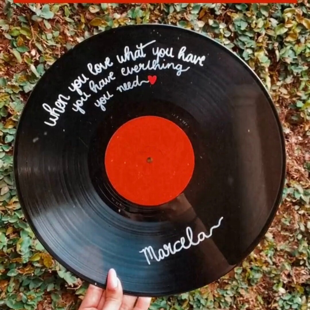 Customizable Painted Record - Etsy