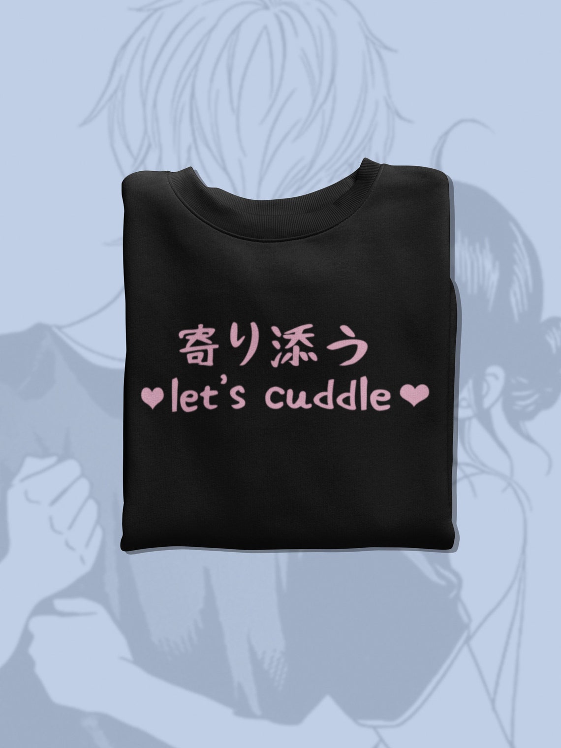 Let's Cuddle Kawaii Pastel Goth Sweatshirt / Soft Grunge - Etsy UK