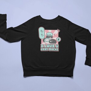 Kawaii Cartoon Mochi Sweatshirt / Japanese Aesthetic Anime - Etsy