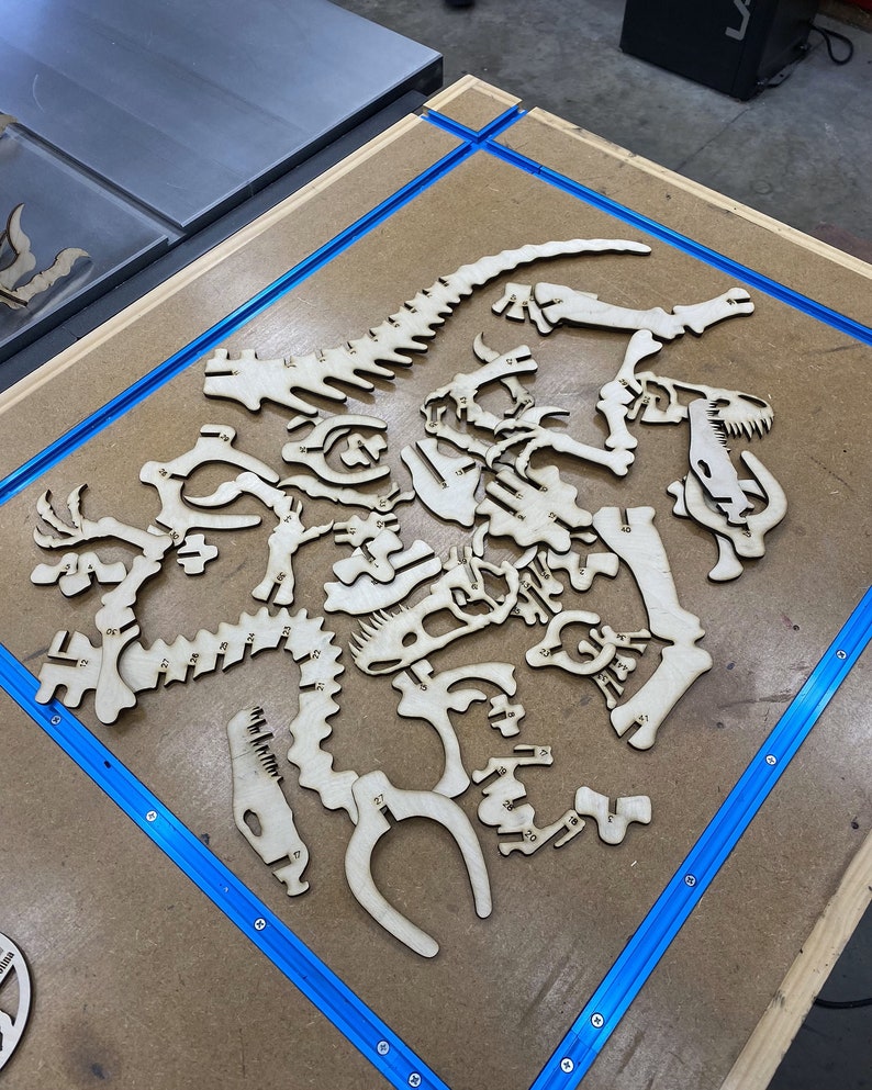 Digital File Raptor Dinosaur 3D Model Laser Cut CNC Cut - Etsy
