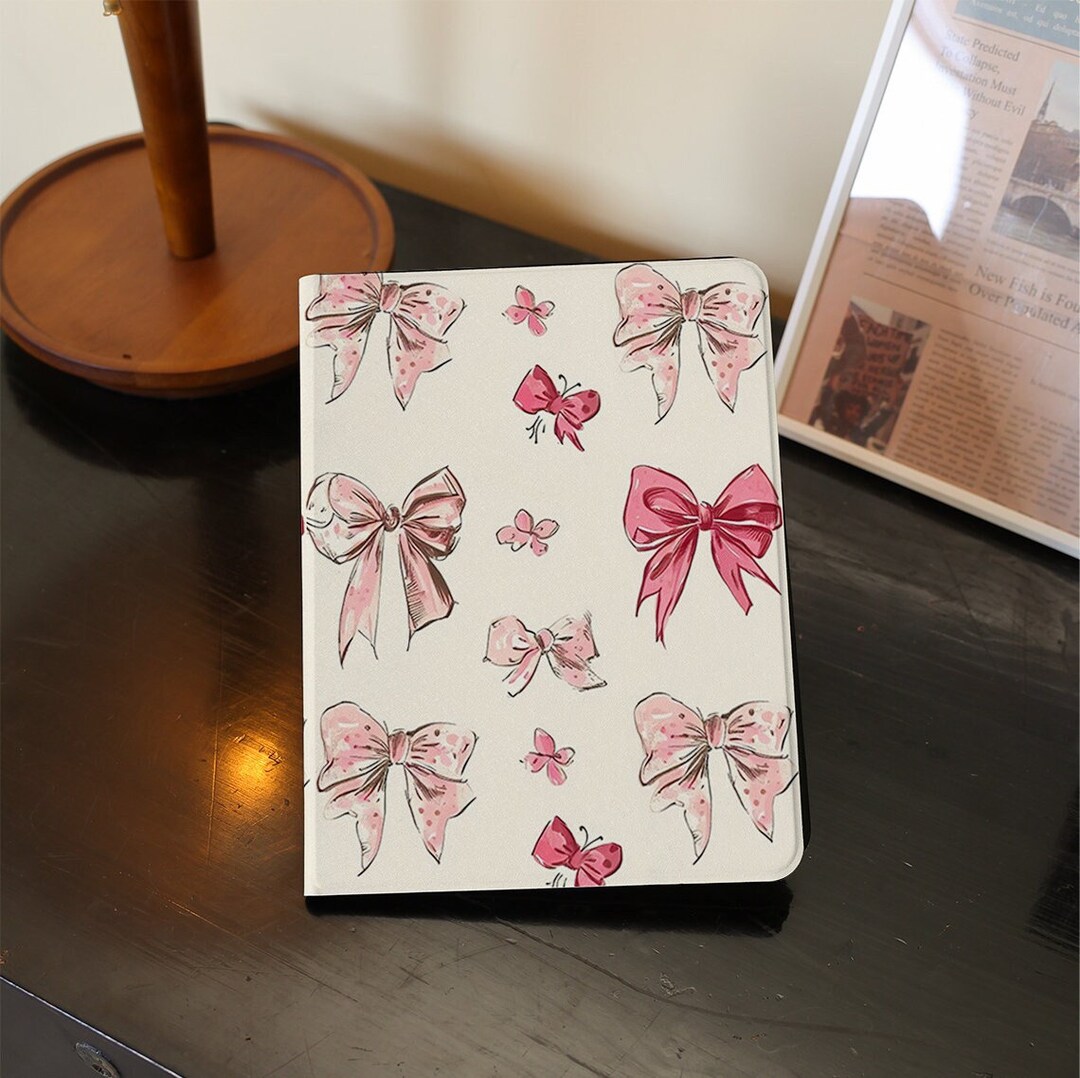 Pink Bow iPad Case for iPad 10 iPad 7/8/9 Case iPad 2021 iPad Air 5 ...