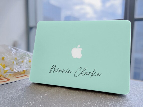 Personalized Mint Green Macbook Case Laptop Solid Color - Etsy