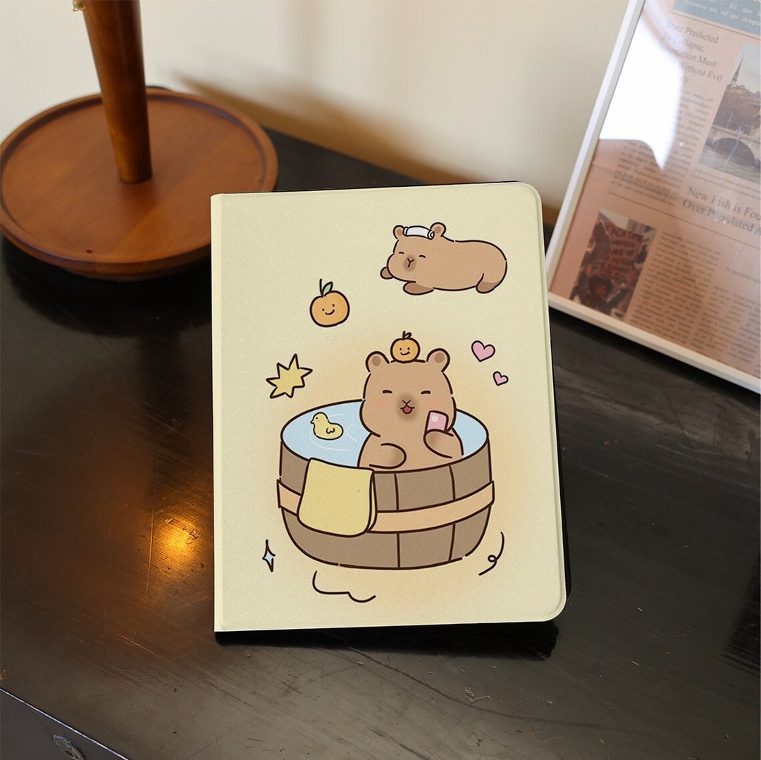Capybara iPad Case for iPad 10 iPad 7/8/9 Case, iPad 2021 iPad Air 5 ...