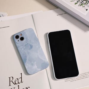 Blue Gradient Stars iPhone Case, Lens All Inclusive Phone Case for ...