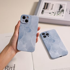 Blue Gradient Stars iPhone Case, Lens All Inclusive Phone Case for ...