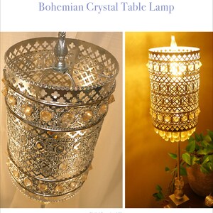 Project Guide for Making Bohemian Crystal Table Lamp Shade - Etsy