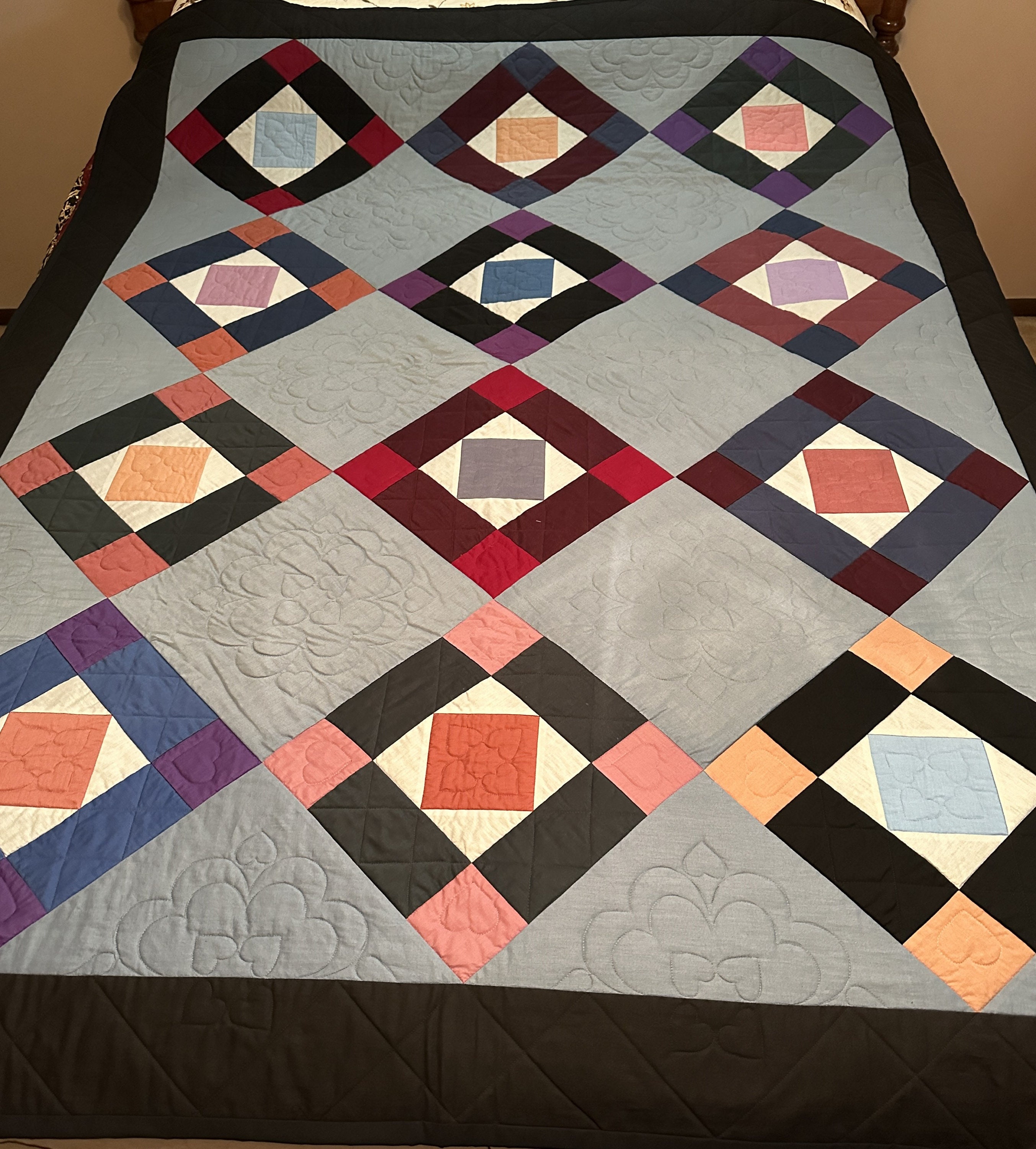 Amish Quilt, Square in a Square, Circa 2003 - Etsy
