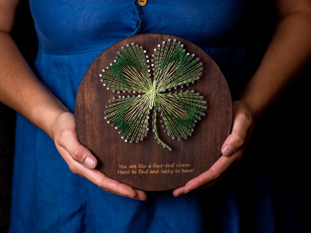 String Art Four Leaf Clover Housewarming Gift Baby Showers Graduation ...