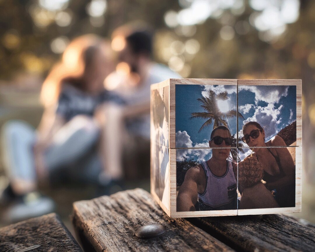 Photo Album Cube - 11 Pictures, Custom Portrait Photo, Engraved Photo ...