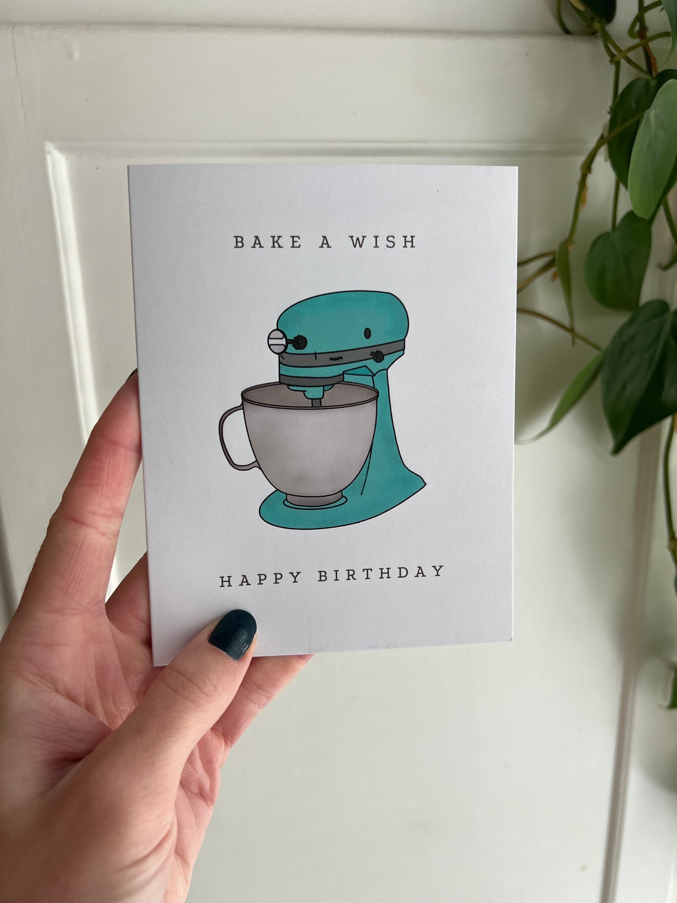 Birthday Card for Baker, Baking Birthday Card, Bake a Wish Birthday ...