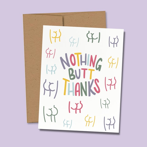 Funny Thank You Card - Etsy