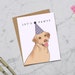 Yellow Labrador Birthday Card, Happy Birthday Card for Yellow Labrador ...