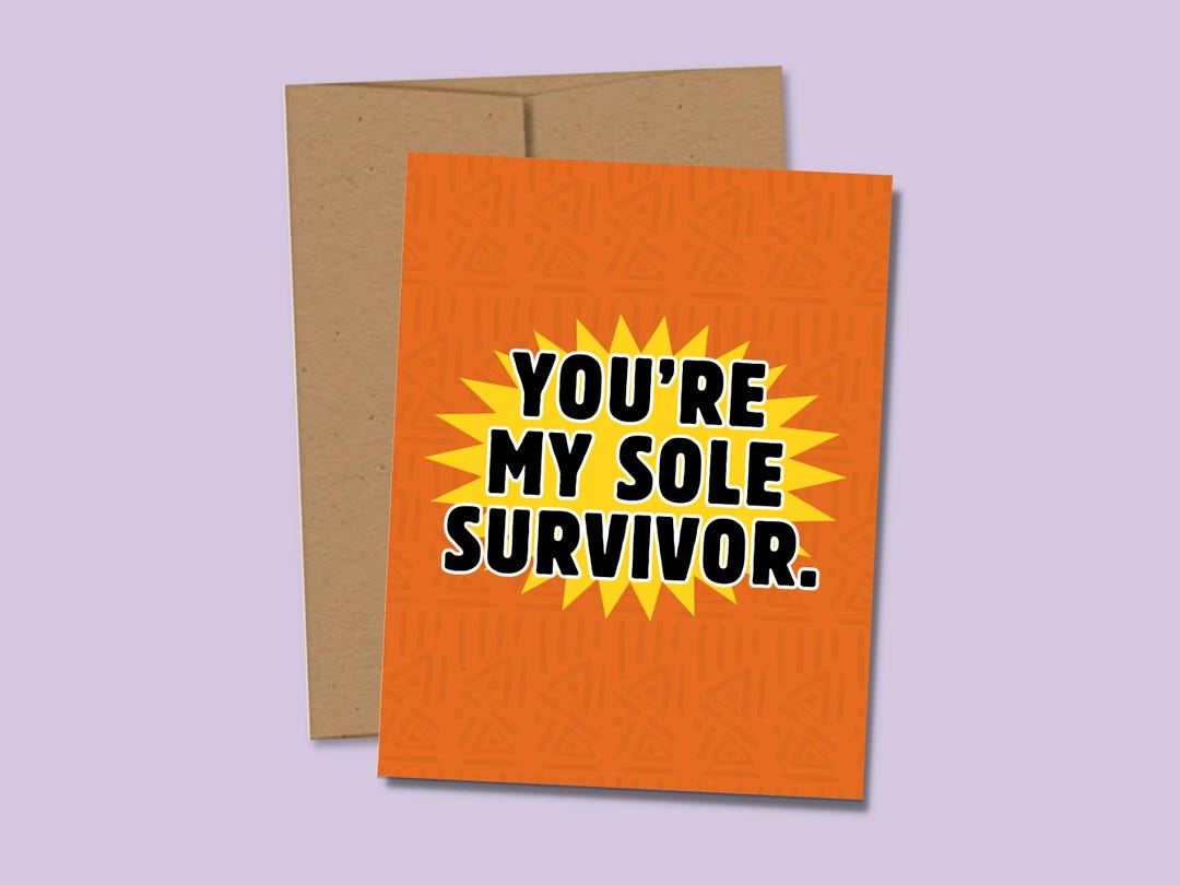 Survivor Valentine's Day Card Jeff Probst Immunity Idol CBS Reality TV ...