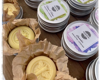 Lemon Mint Solid Lotion Bar 1oz Lotion Bar in Tin Womens - Etsy