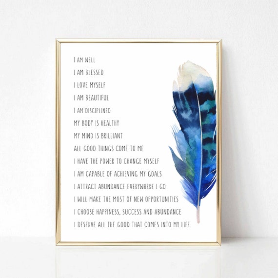 Positive Affirmation/ Powerful Confessions / Daily Confession/ - Etsy