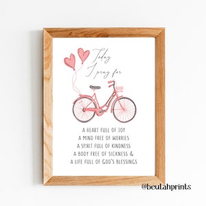 Daily Prayer Printable | Wall Art | Christian Prayer | Christian Art ...