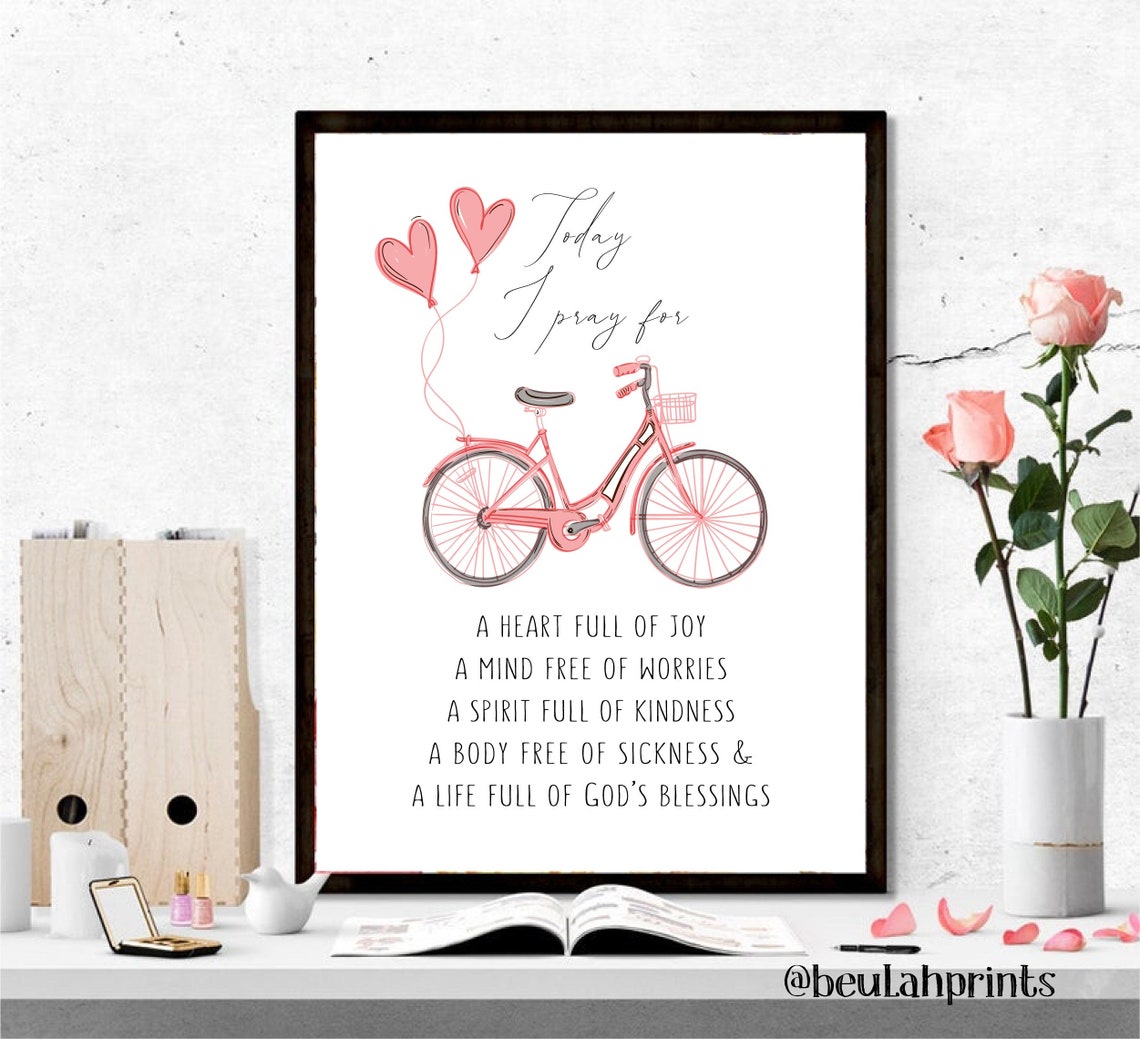 Daily Prayer Printable | Wall Art | Christian Prayer | Christian Art ...