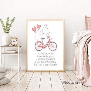 Daily Prayer Printable | Wall Art | Christian Prayer | Christian Art ...