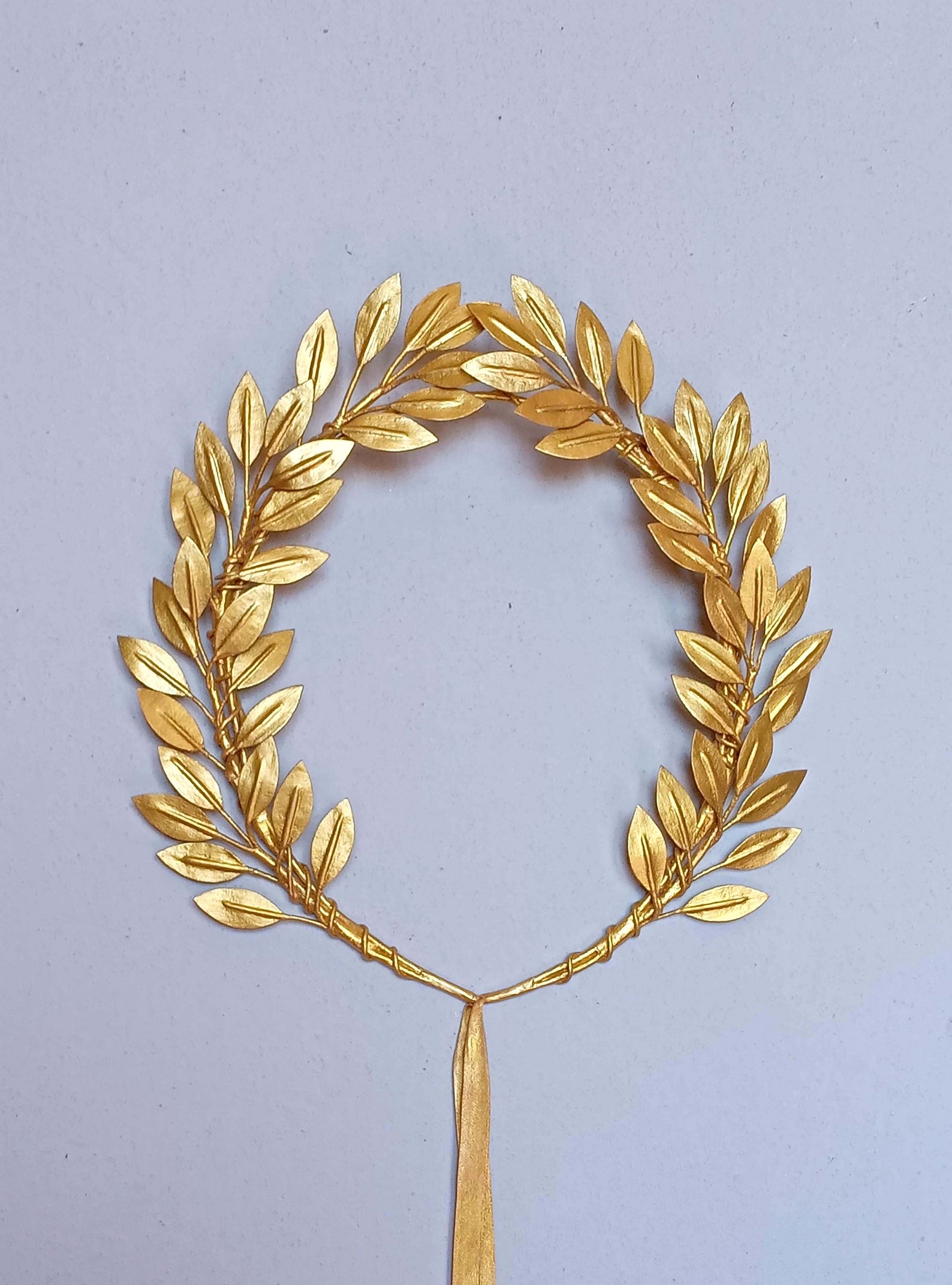 Gold Leaves Wreath, Greek Goddess Wreath, Wall Greek Wreath, Handmade ...