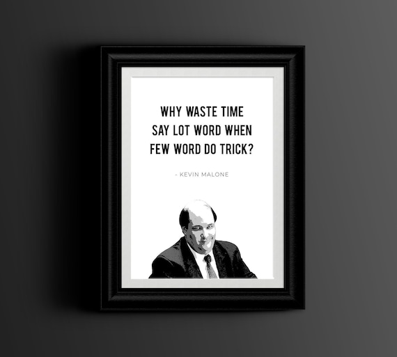 Kevin Malone Quote the Office TV Show Printable Wall Art - Etsy