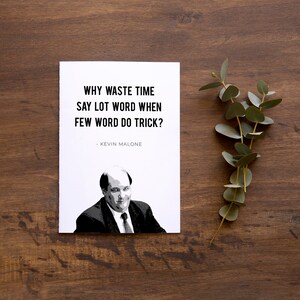 Kevin Malone Quote, the Office TV Show, Printable Wall Art Instant ...