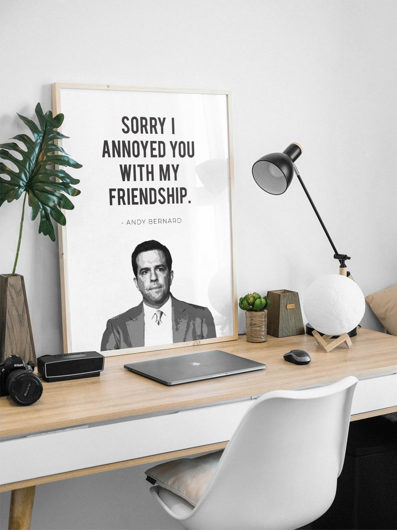 Andy Bernard Quote the Office TV Show Printable Wall Art | Etsy