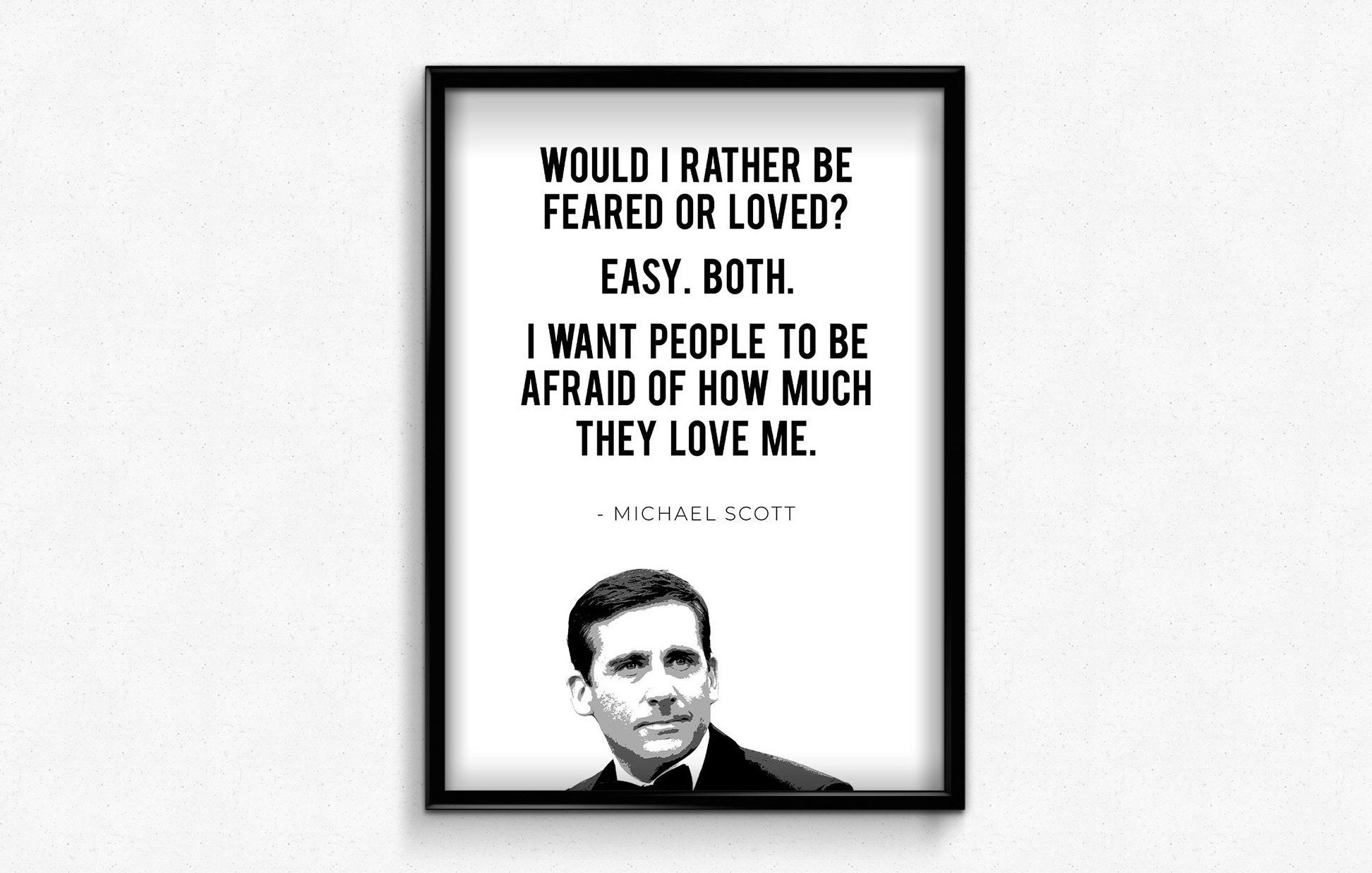 Michael Scott Quote the Office TV Show Printable Wall Art - Etsy
