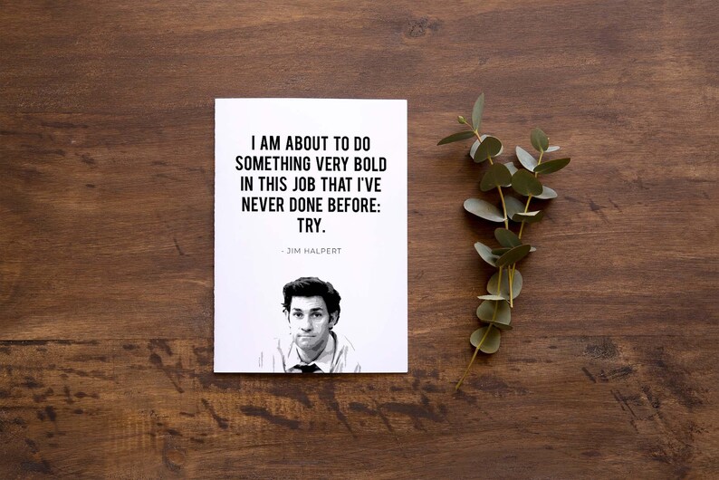Jim Halpert Quote Print, the Office TV Show Poster (digital Download ...