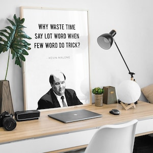 Kevin Malone Quote, the Office TV Show, Printable Wall Art Instant ...