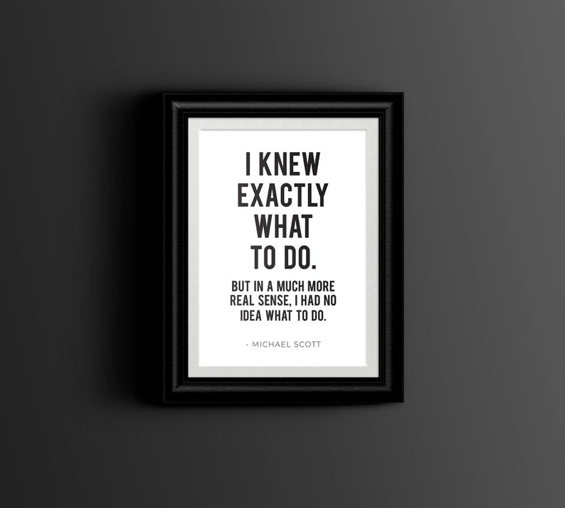 Michael Scott Quote, Christmas Gift, the Office TV Show, Instant ...