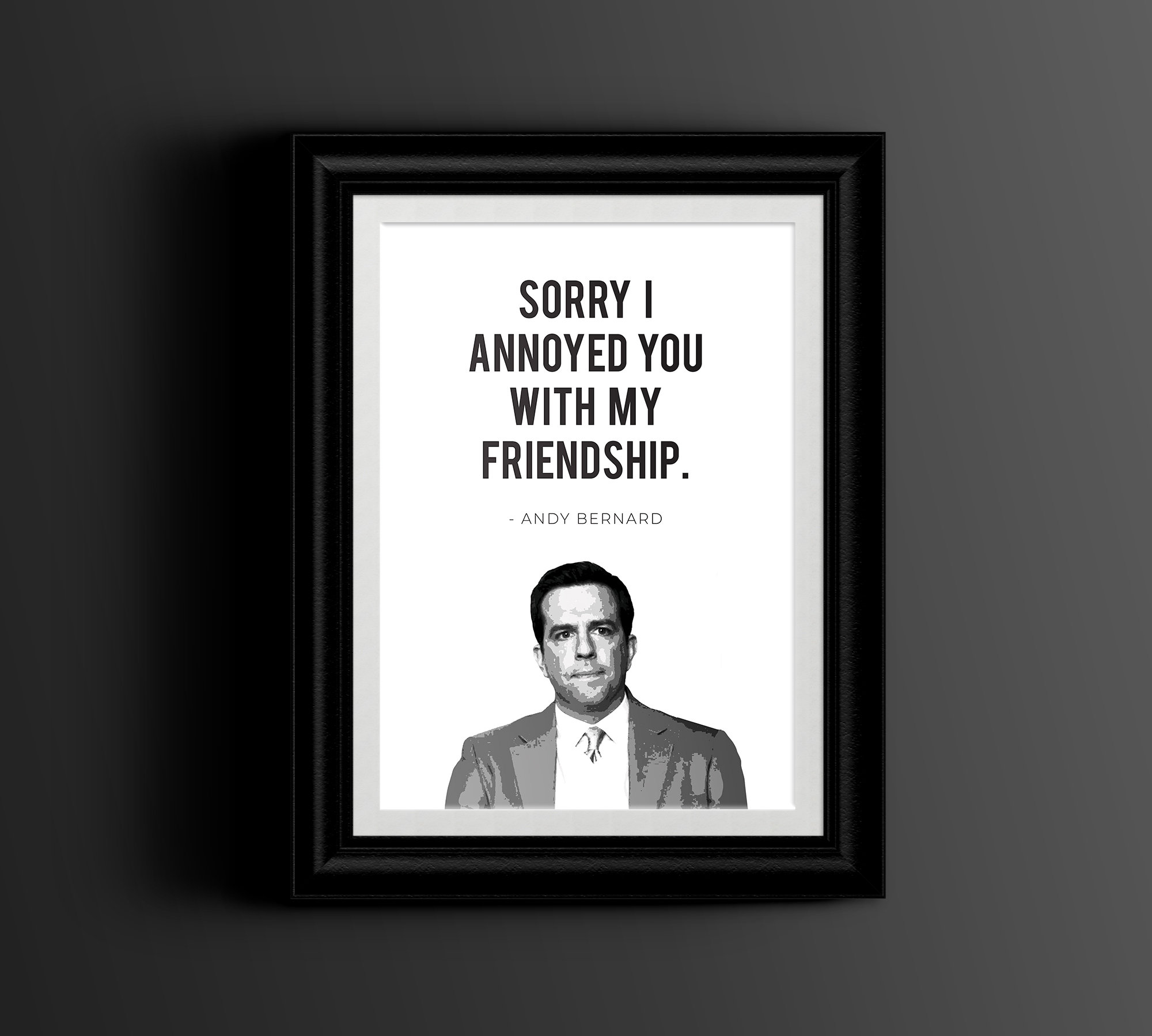 Andy Bernard Quote the Office TV Show Printable Wall Art - Etsy