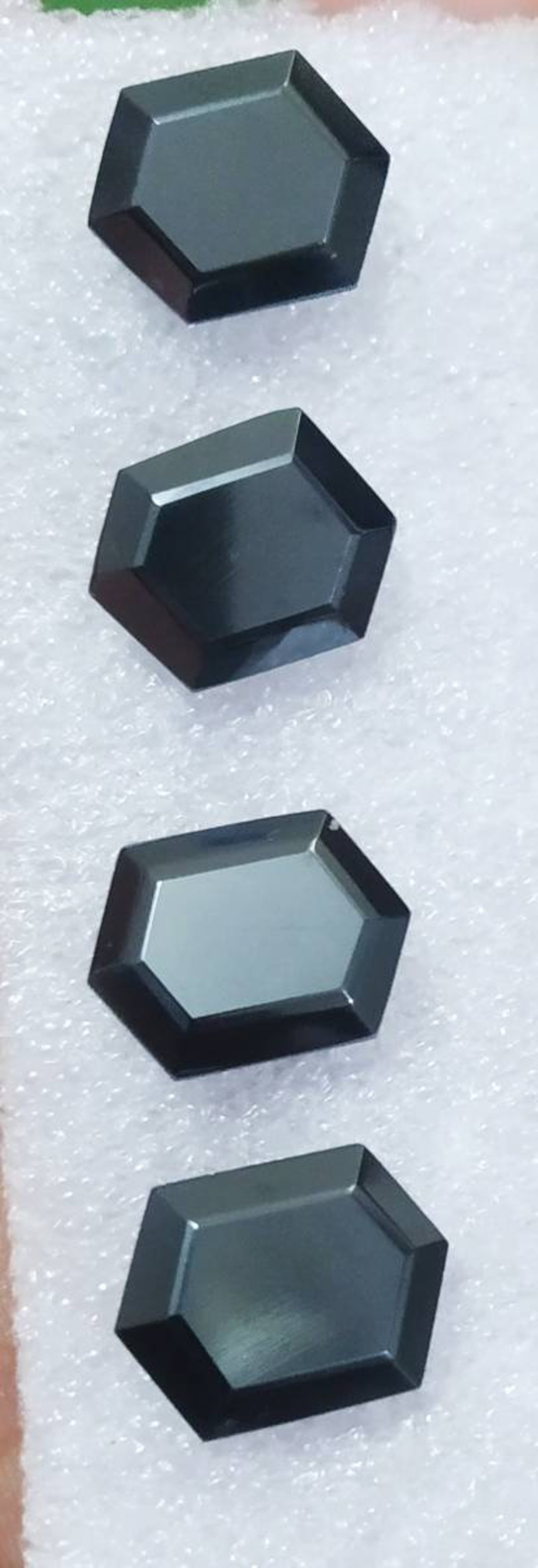 Natural Hematite Hexagon Cut Faceted Hematite Gemstone - Etsy