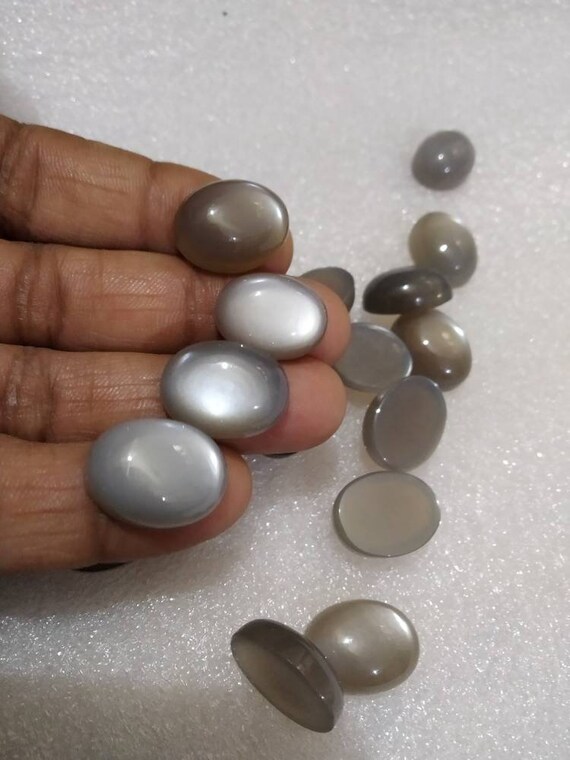 with flash super making semiprecious gems stone Natural gray moonstone ...