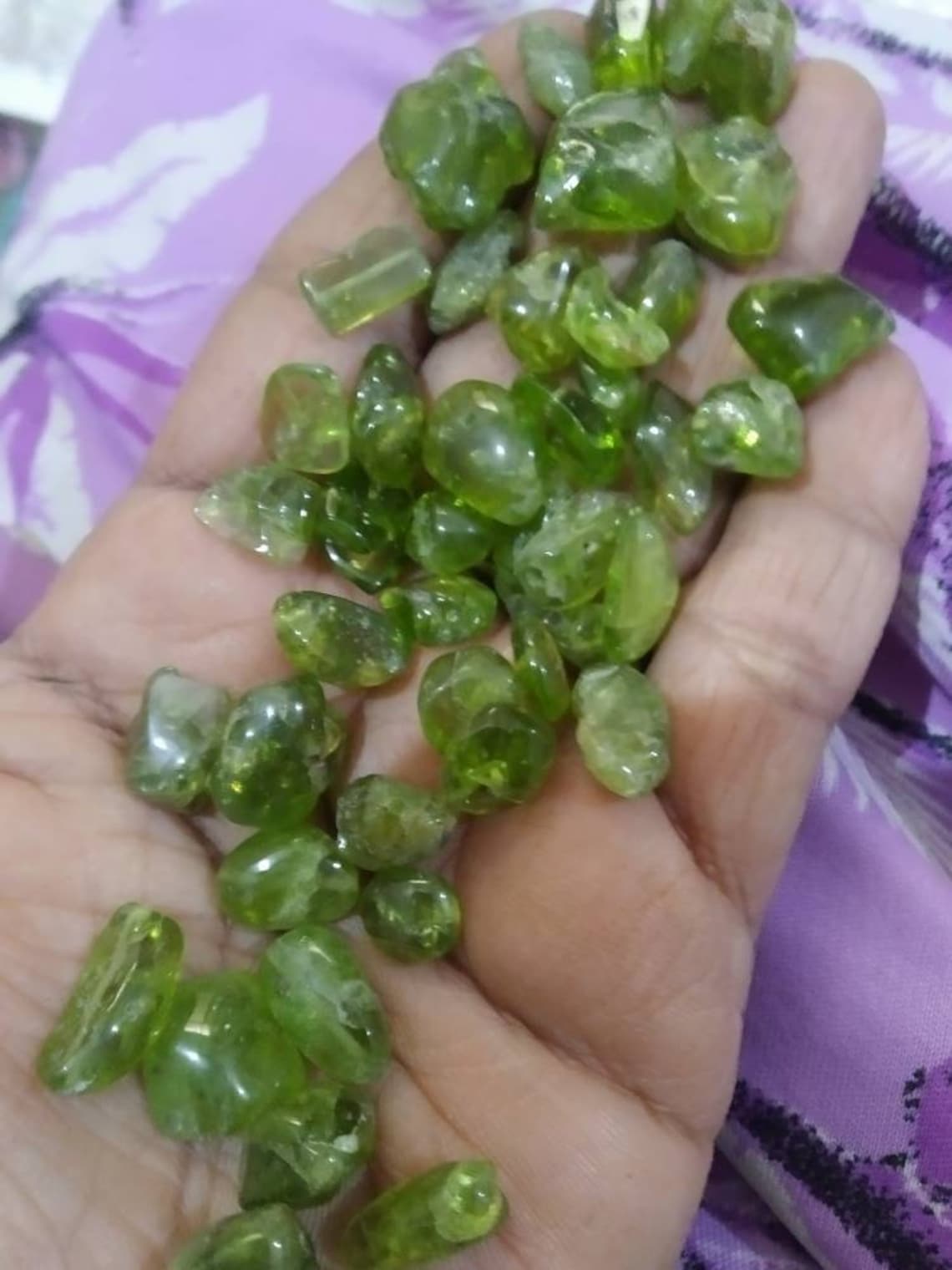 Natural Peridot Tumbled Peridot Crystal Polished Tumble - Etsy
