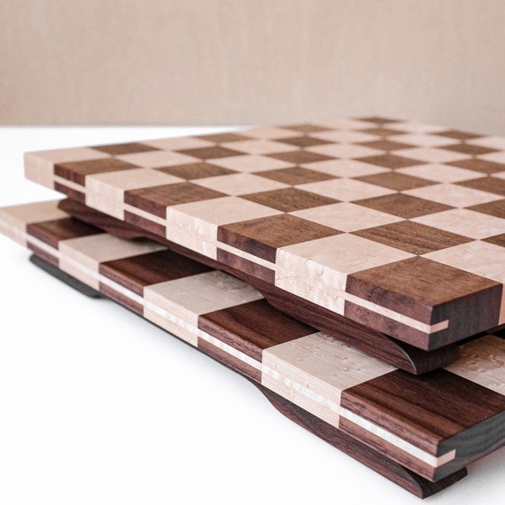 Platform Chess Board Solid Wood Tournament Size - Etsy