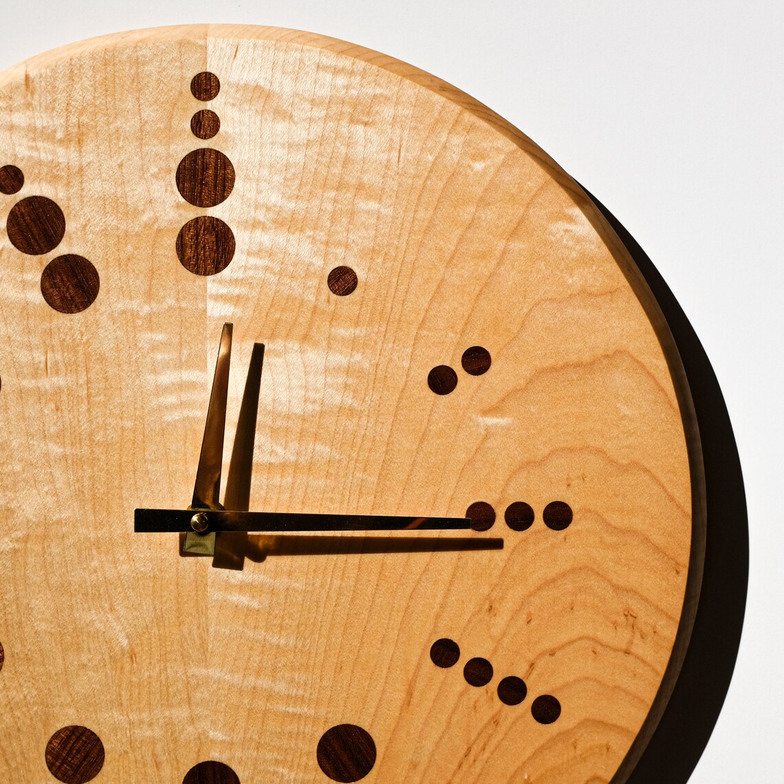 Base 5 Wood Clock Modern Minimalist Design | Etsy